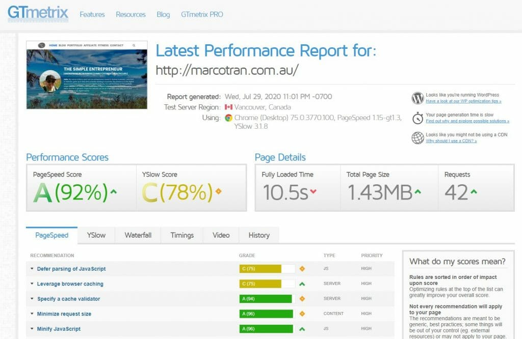WORDPRESS CACHING PLUGINS - The Simple Entrepreneur - Marco Tran