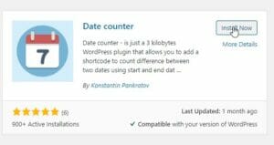 HOW TO ADD A DATE COUNTER ON A WORDPRESS WEBSITE